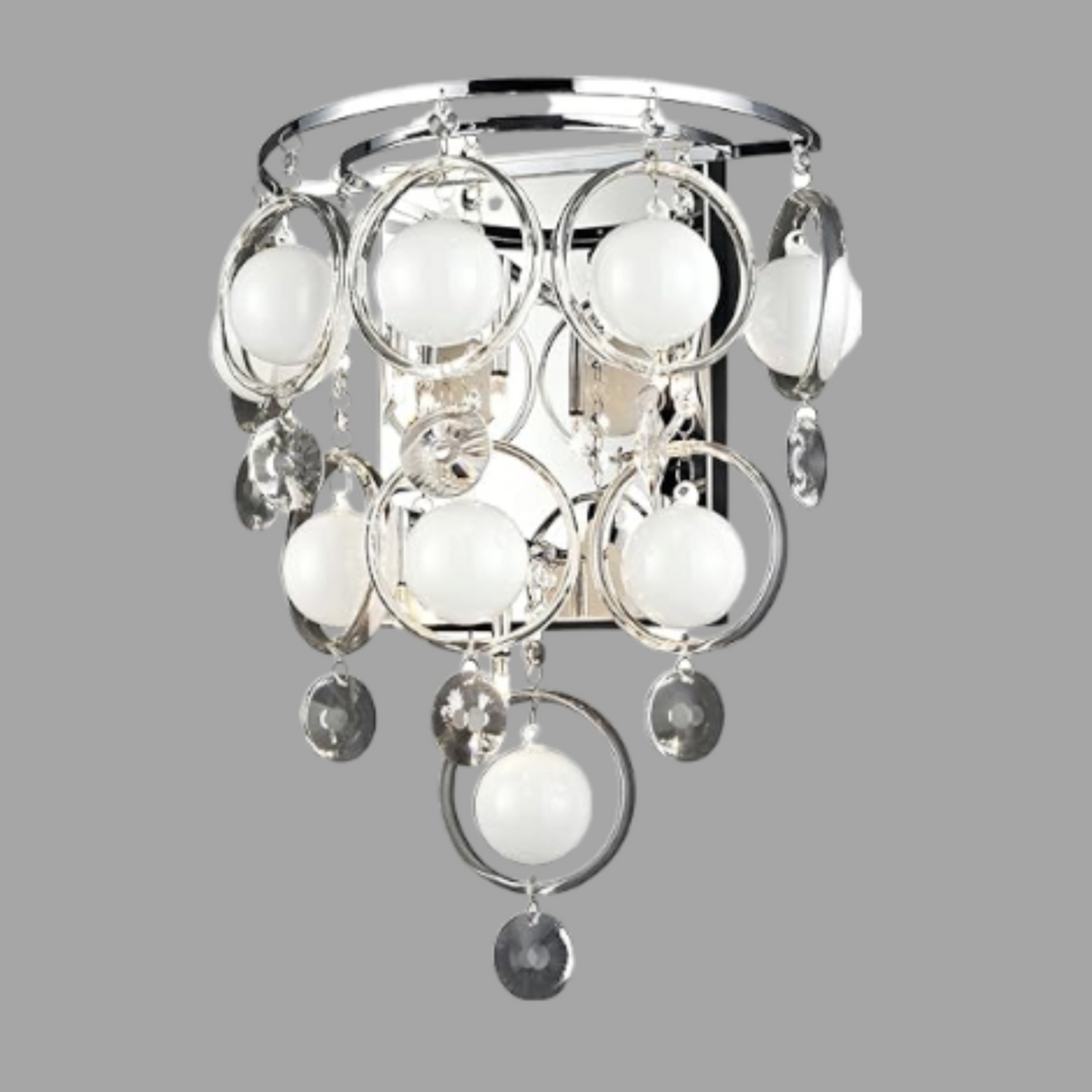 WALL SCONES LAMP LED BL0022 SILVER&WHITE 6X3W G4 BESTLIGHT (P.O) – MURA ...