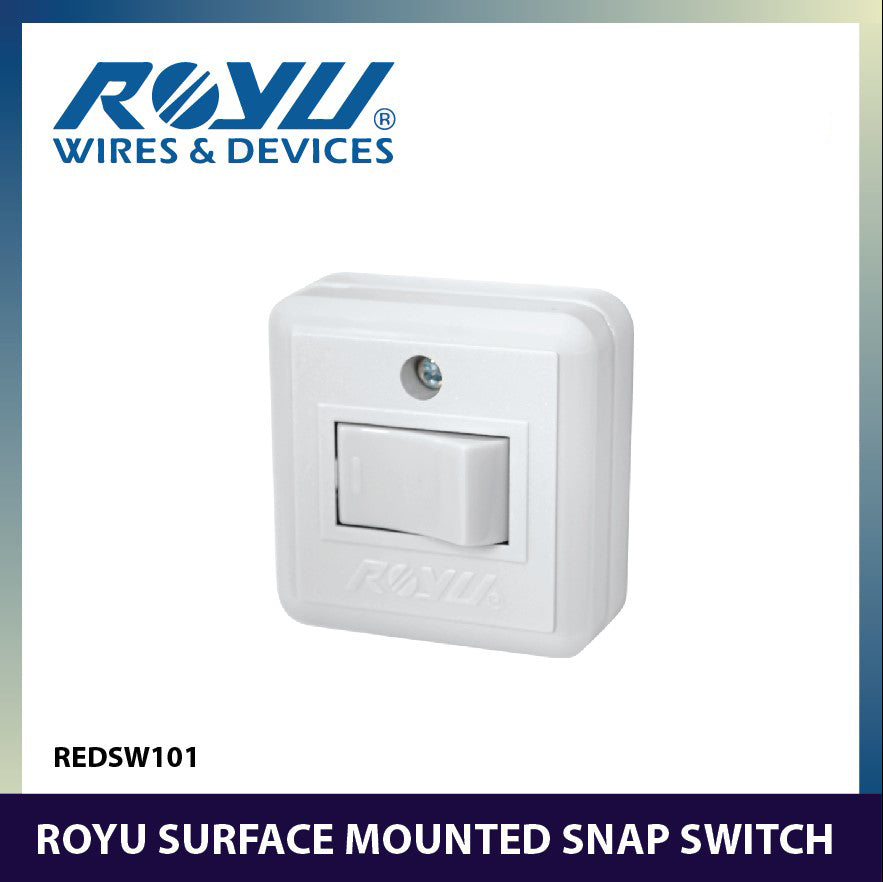 ROYU SURFACE TYPE SWITCHES & OUTLETS Surface Mounted Snap Switch 250V ...